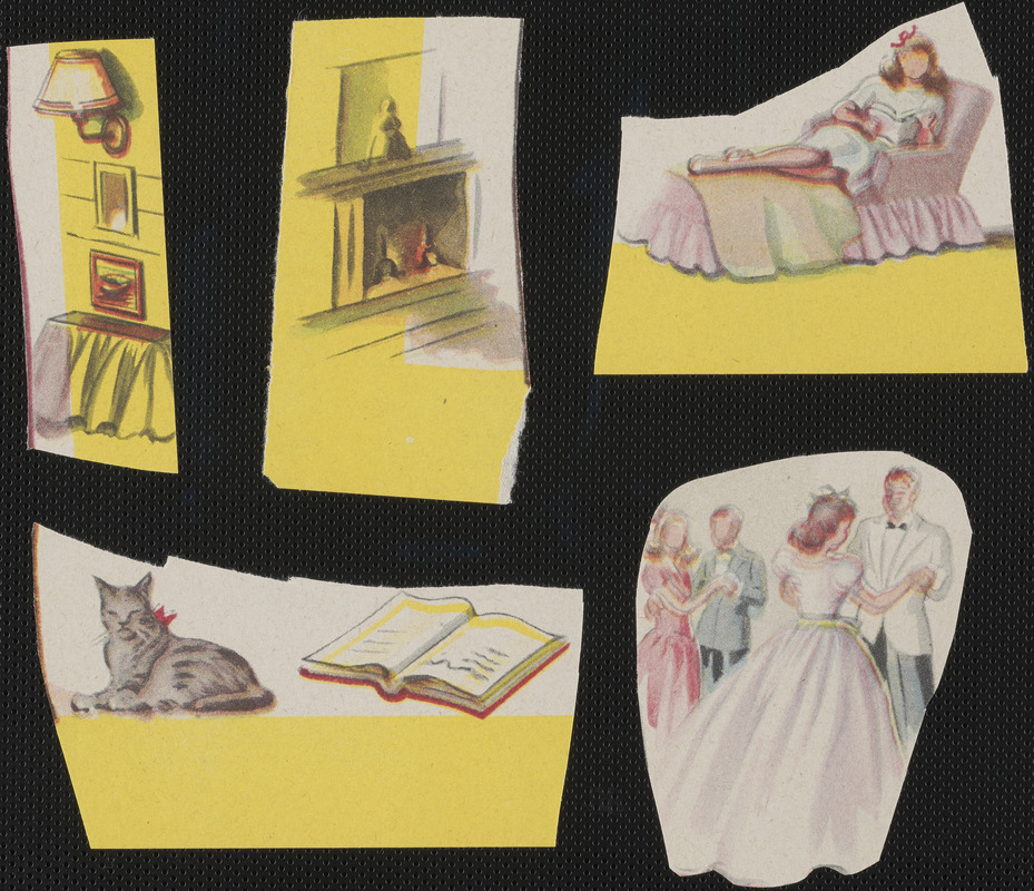 Paper cutouts from paper doll book - Digital Commonwealth