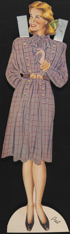 Pat statuette paper doll in outfits - Digital Commonwealth