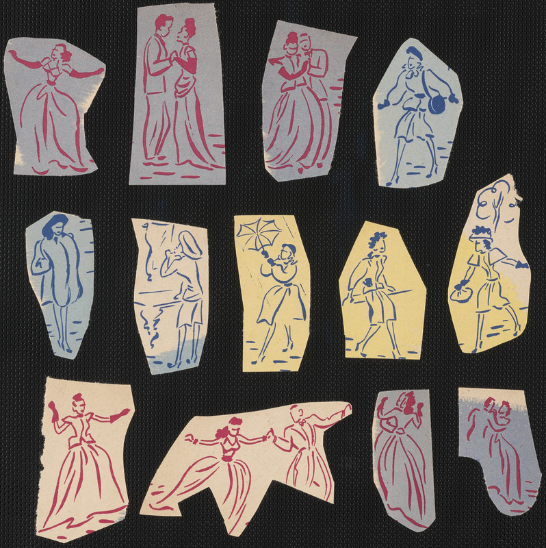 Paper cutouts from statuette paper doll book - Digital Commonwealth