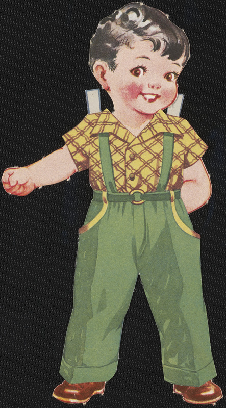 Bob paper doll in outfits with head turned to the right - Digital ...