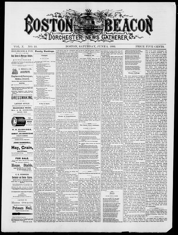 The Boston Beacon and Dorchester News Gatherer, June 02, 1883 - Digital ...