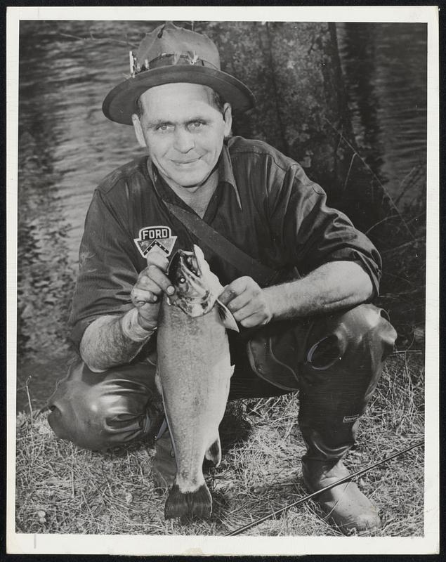 Record Squaretail? – Sidney Baker of West Ossipee, N.H., holds the five ...