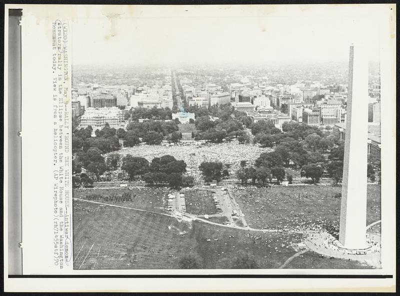 Rally 'Round the White House--Antiwar demonstrators rally in the ...
