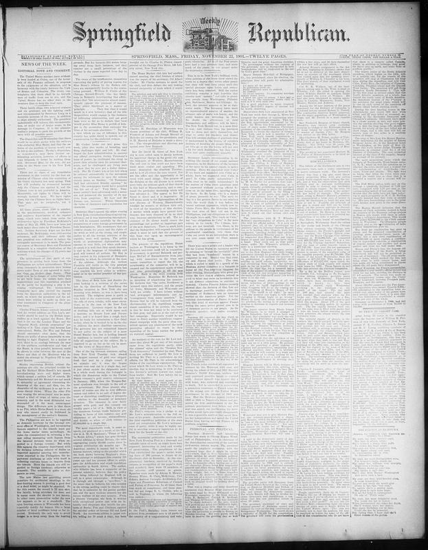 Springfield Weekly Republican - Digital Commonwealth