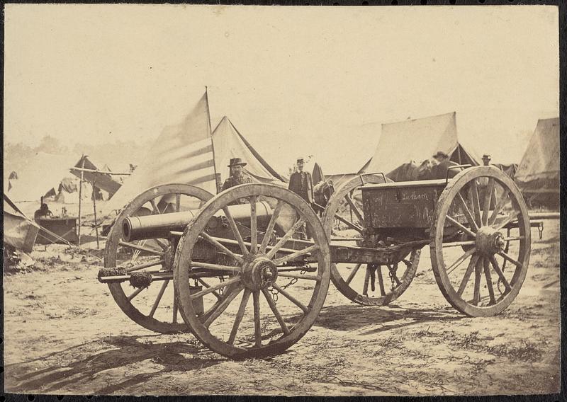 A 12-pdr. Howitzer gun captured by Butterfield's brigade near Hanover ...