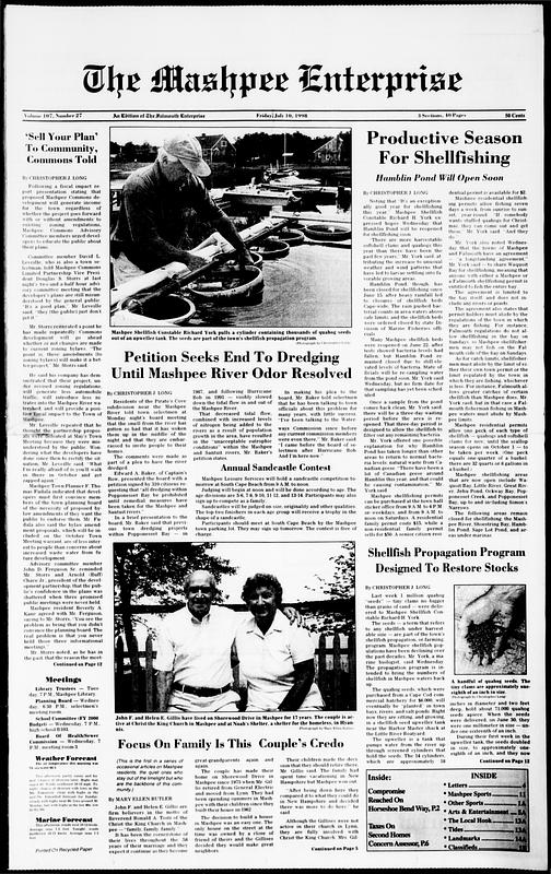 The Mashpee Enterprise. July 10, 1998 - Digital Commonwealth