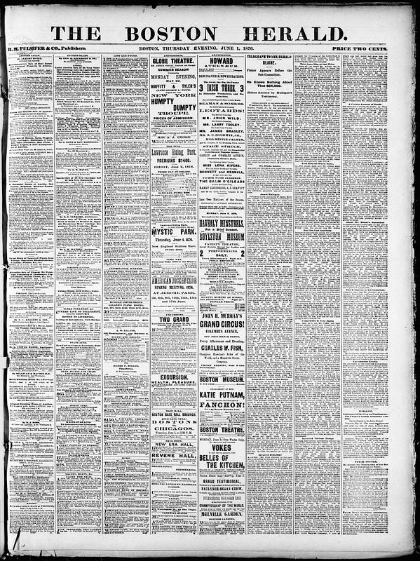 The Boston Herald. June 01, 1876 - Digital Commonwealth
