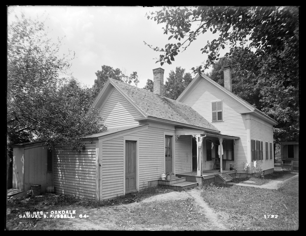 Wachusett Reservoir, Samuel S. Russell's house, on the southerly side ...