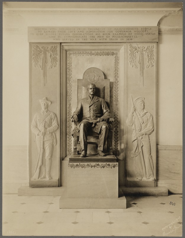 State House. Roger Wolcott memorial - Digital Commonwealth