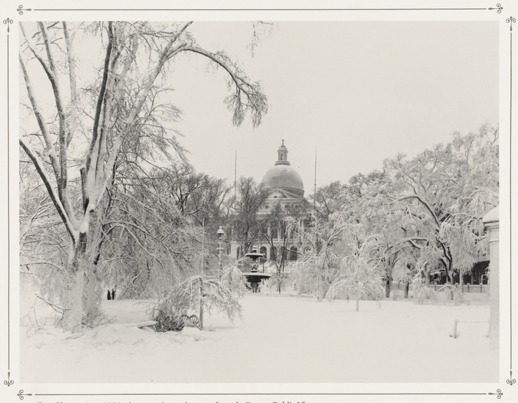 State House, circa 1900, photographer unknown, from the Boston Public ...