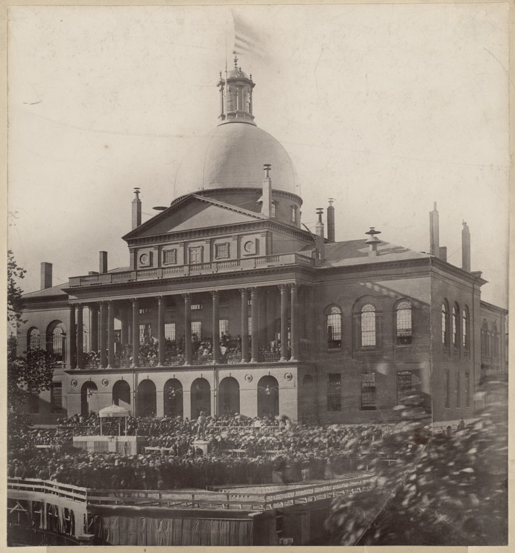 Dedication of the Daniel Webster statue - Digital Commonwealth