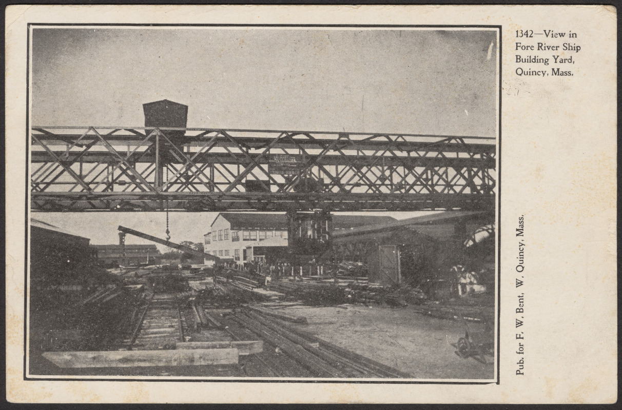View in Fore River Ship Building Yard, Quincy, Mass. - Digital Commonwealth