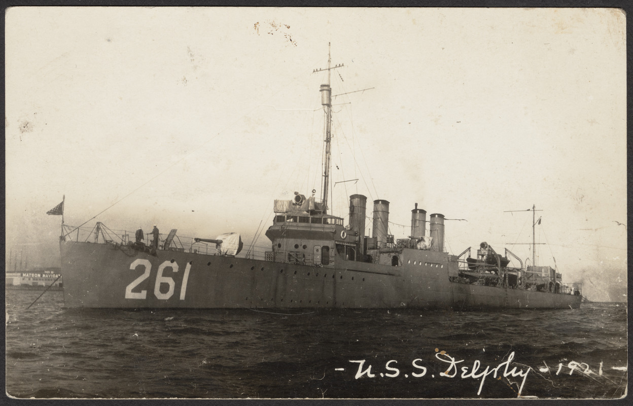 U.S.S. Delphy, 1921 - Digital Commonwealth