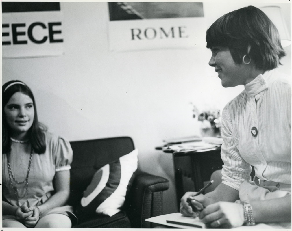 Faith Kaiser, Instructor in Classics, and Cheryl Lamb, Class of 1972 ...