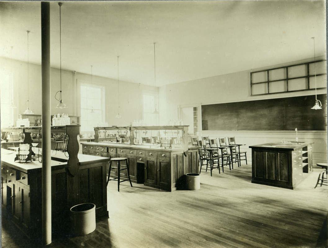 Abbot Hall science classroom - Digital Commonwealth
