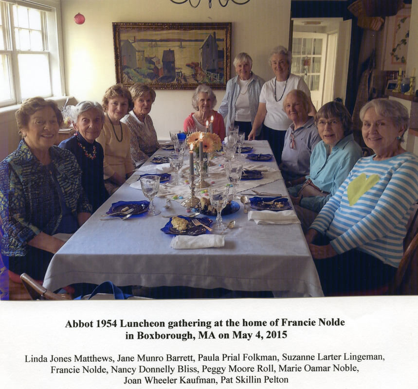 Abbot Academy Class of 1954 gathering at the home of Francie Noble in ...