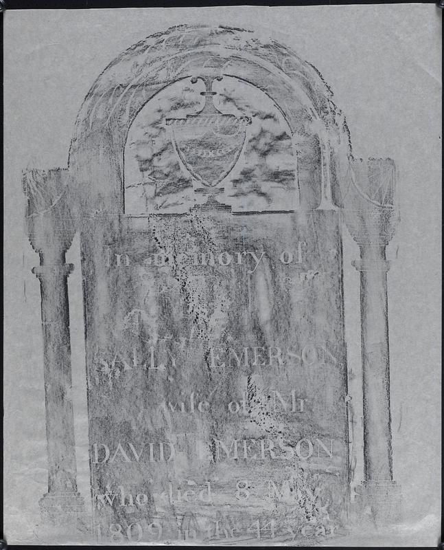 In memory of Mrs. Sally Emerson - Digital Commonwealth