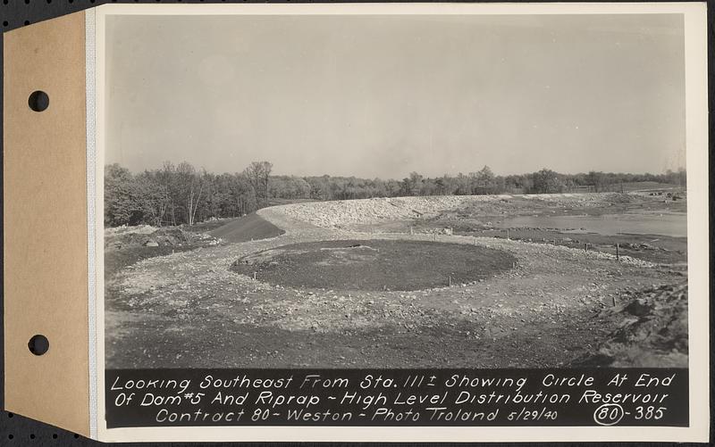 Contract No. 80, High Level Distribution Reservoir, Weston, looking ...