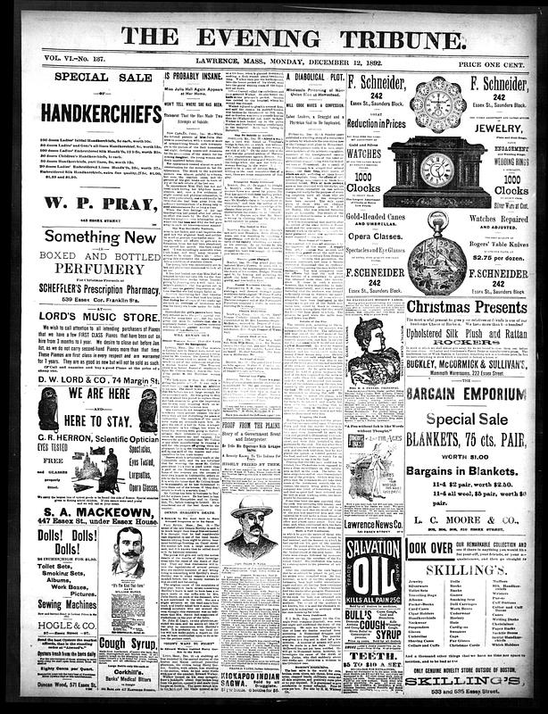 The Evening Tribune. December 12, 1892 - Digital Commonwealth