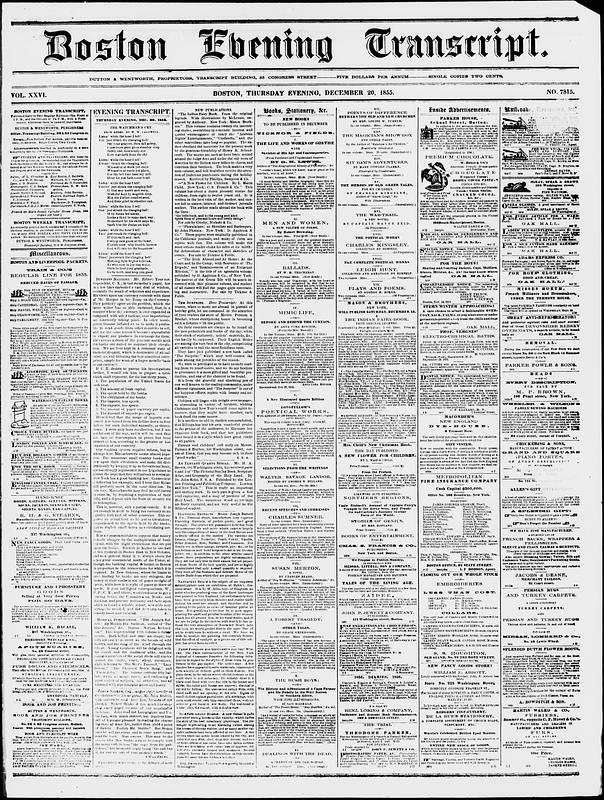 Boston Evening Transcript - Digital Commonwealth