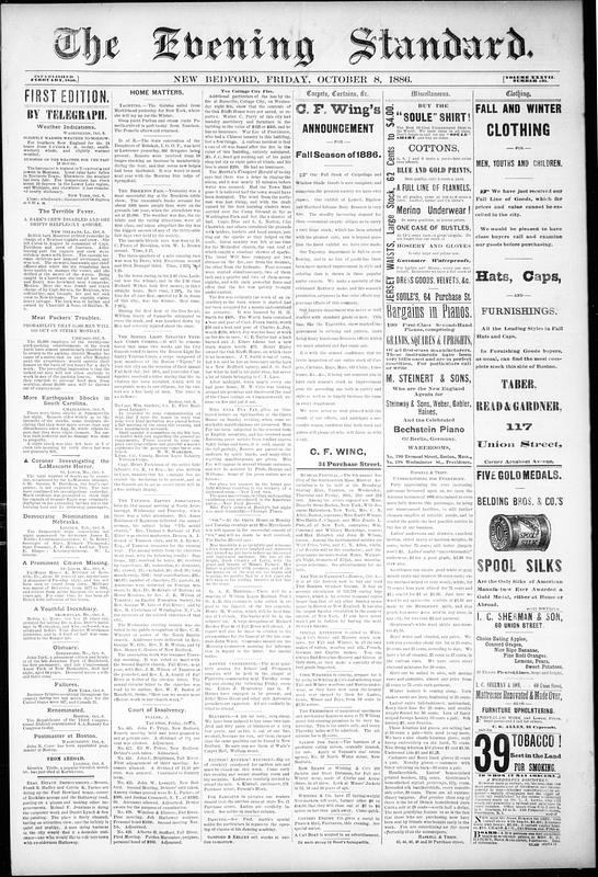 Evening Standard. October 08, 1886 - Digital Commonwealth
