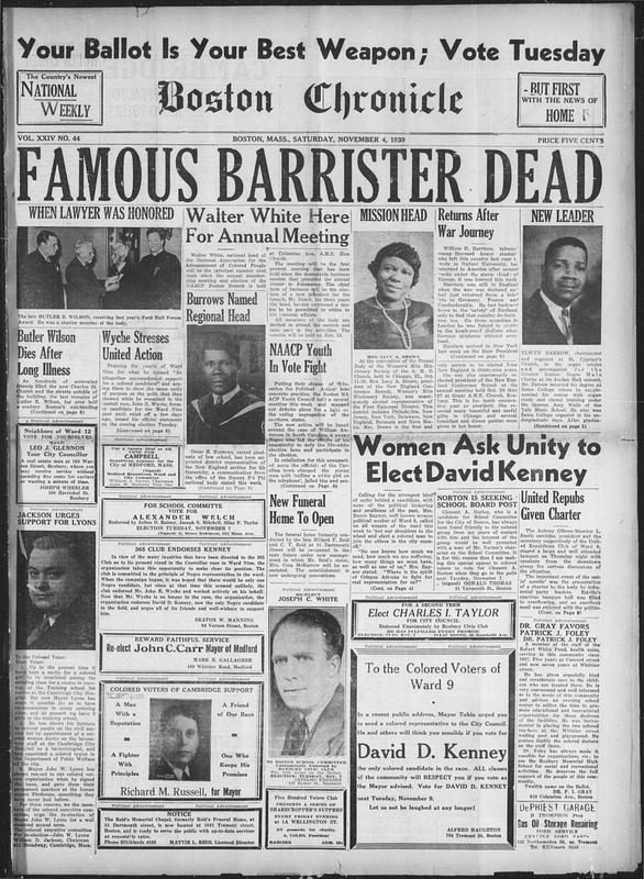 Boston Chronicle. November 04, 1939 - Digital Commonwealth