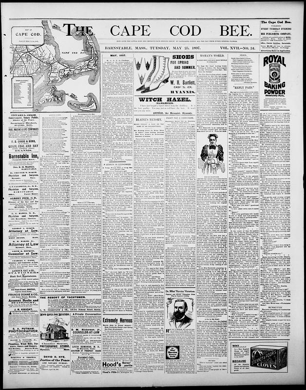 The Cape Cod Bee. May 25, 1897 - Digital Commonwealth