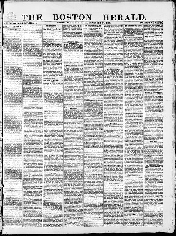 The Boston Herald. December 27, 1875 - Digital Commonwealth