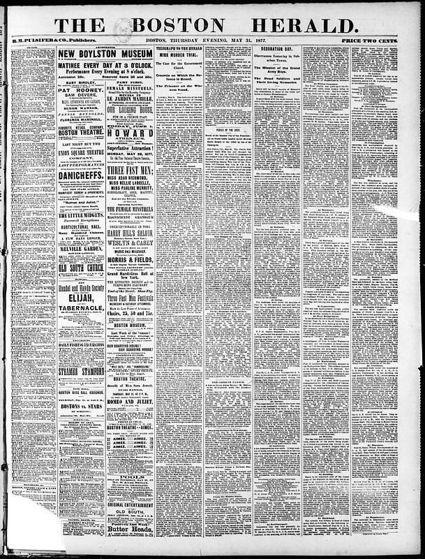 The Boston Herald. May 31, 1877 - Digital Commonwealth