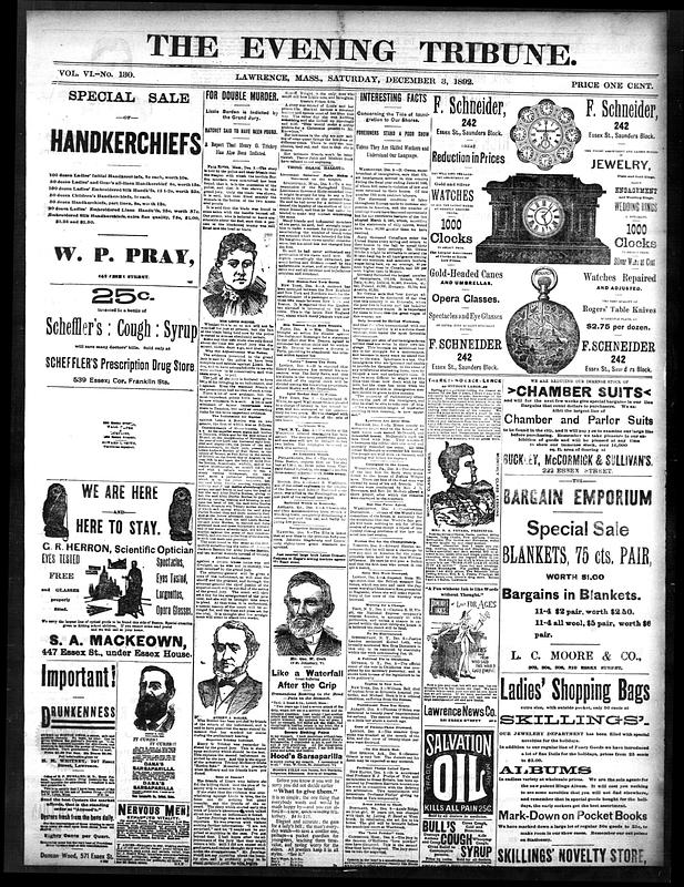 The Evening Tribune. December 03, 1892 - Digital Commonwealth