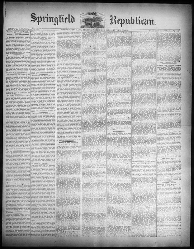 Springfield Weekly Republican - Digital Commonwealth
