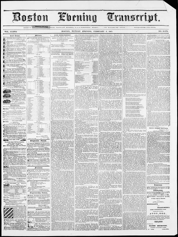 Boston Evening Transcript - Digital Commonwealth