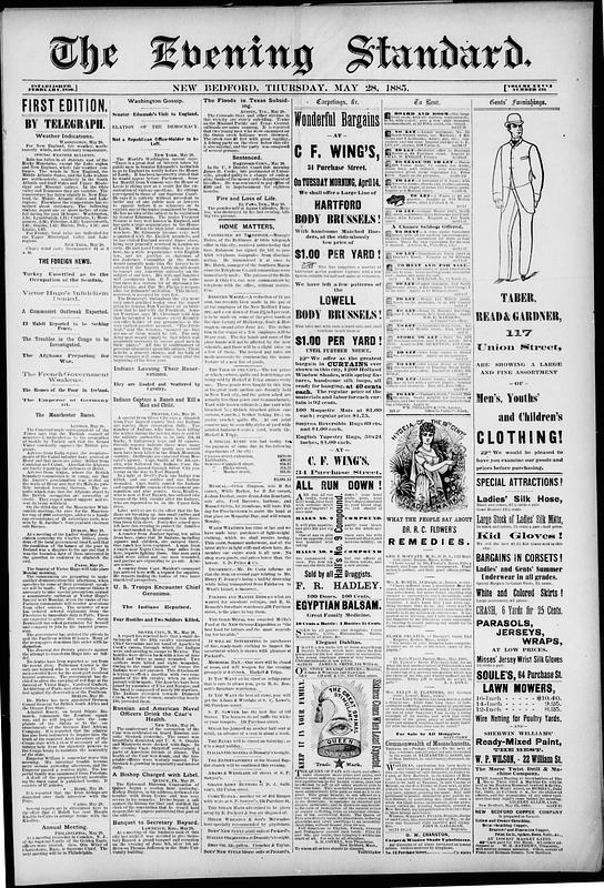 Evening Standard. May 28, 1885 - Digital Commonwealth