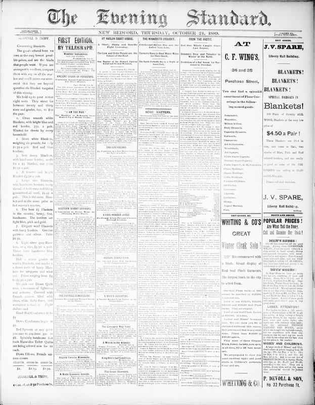 Evening Standard. October 24, 1889 - Digital Commonwealth