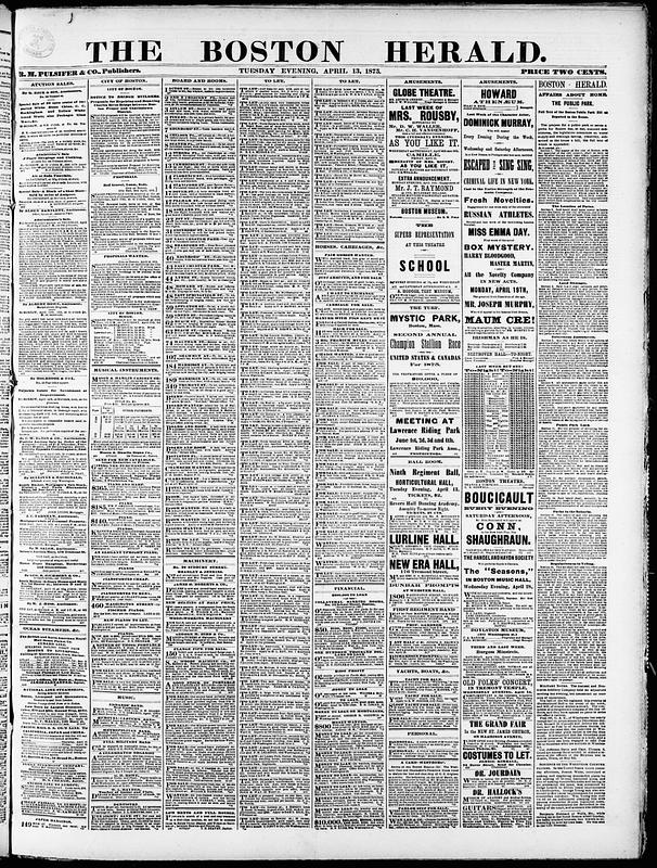 The Boston Herald. April 13, 1875 - Digital Commonwealth
