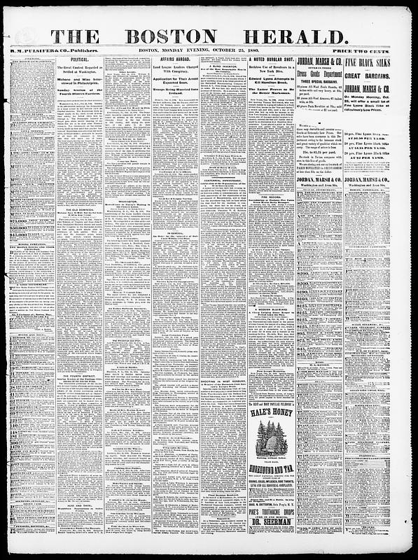The Boston Herald. October 25, 1880 - Digital Commonwealth