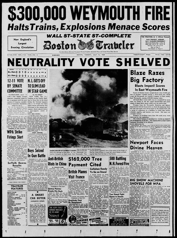 The Boston Traveler. July 11, 1939 - Digital Commonwealth