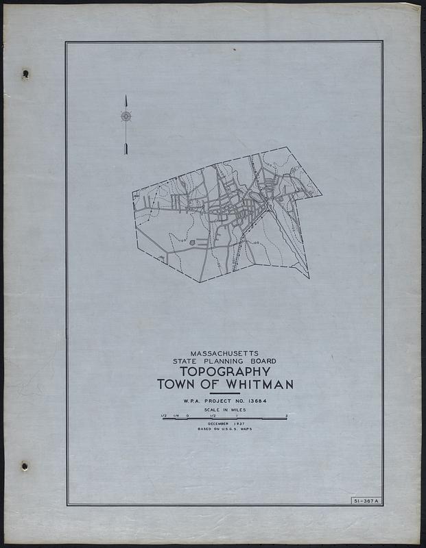 Topography Town of Whitman - Digital Commonwealth