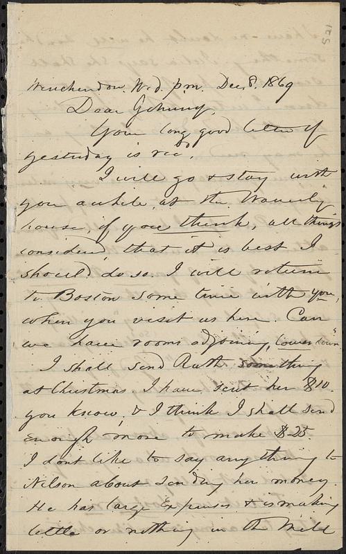 Letter from Zadoc Long to John D. Long, December 8, 1869 - Digital ...