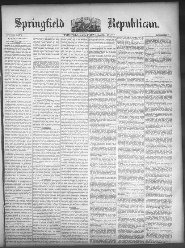 Springfield Weekly Republican - Digital Commonwealth