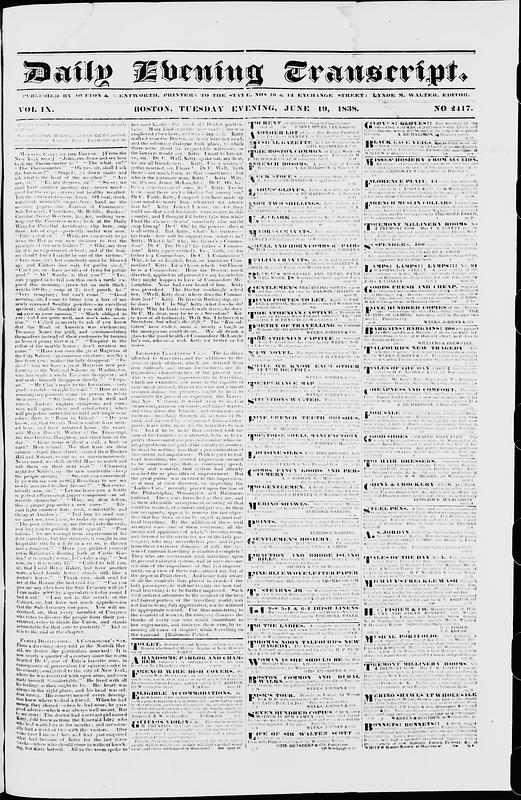 Daily Evening Transcript. June 19, 1838 - Digital Commonwealth