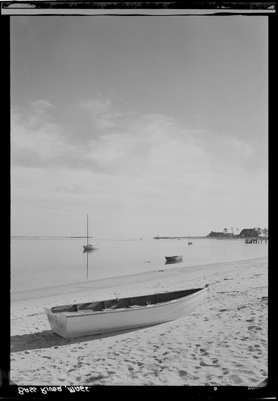 Boat on beach, Bass River - Digital Commonwealth
