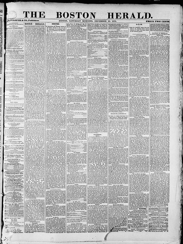 The Boston Herald. December 25, 1875 - Digital Commonwealth