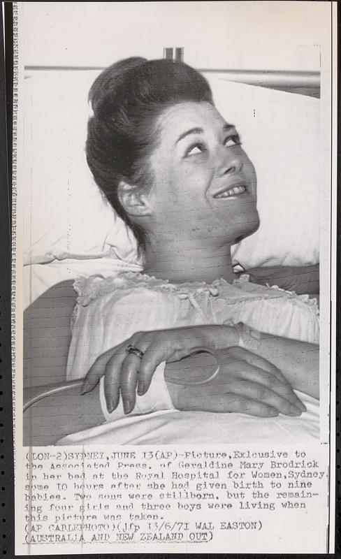 Picture, exclusive to the Associated Press, of Geraldine Mary Brodrick ...