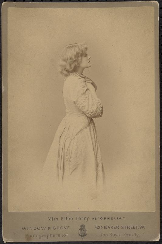 Miss Ellen Terry as "Ophelia" - Digital Commonwealth