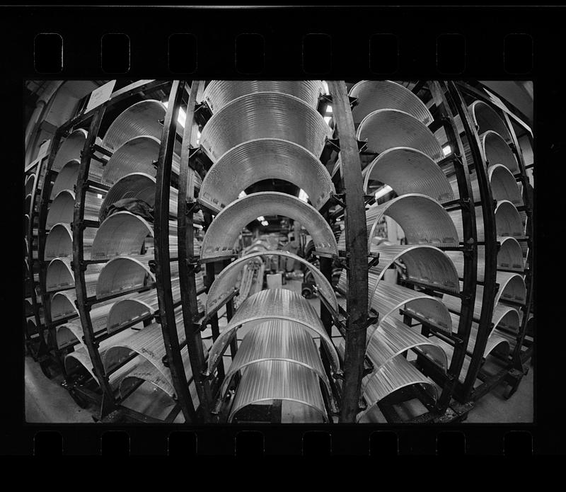 Stereotype plates at Boston Globe printing plant, Dorchester - Digital ...
