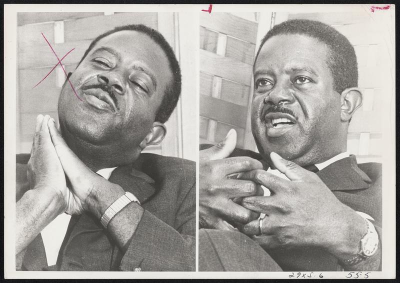 Faces of the Leader. Two moods of Ralph Abernathy, who succeeded the ...