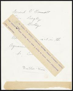 Go Ahead, the Water's Fine--but neither Gerard O(Donnell (left), Tom ...