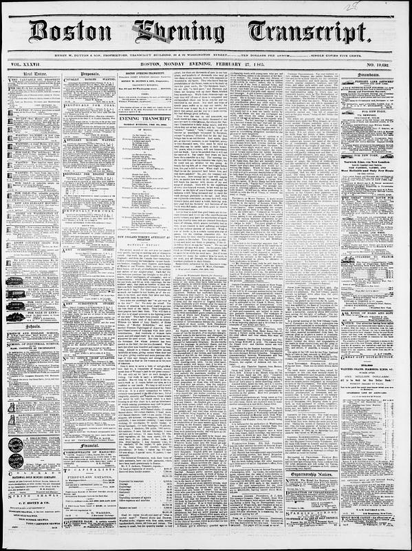 Boston Evening Transcript - Digital Commonwealth