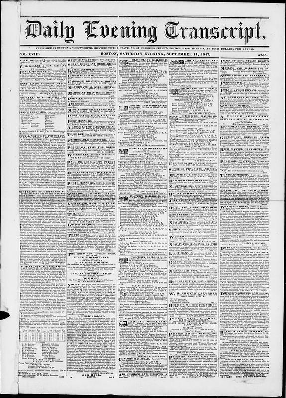 Daily Evening Transcript - Digital Commonwealth